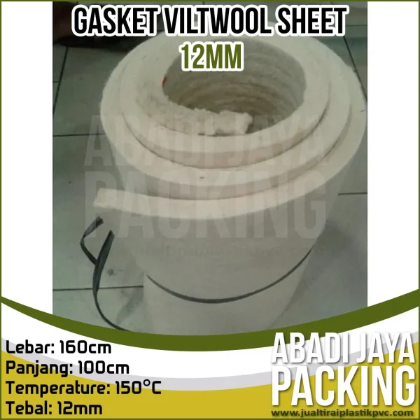 Gasket Vilt Wool Sheet 12mm / Laken – Abadi Jaya Packing